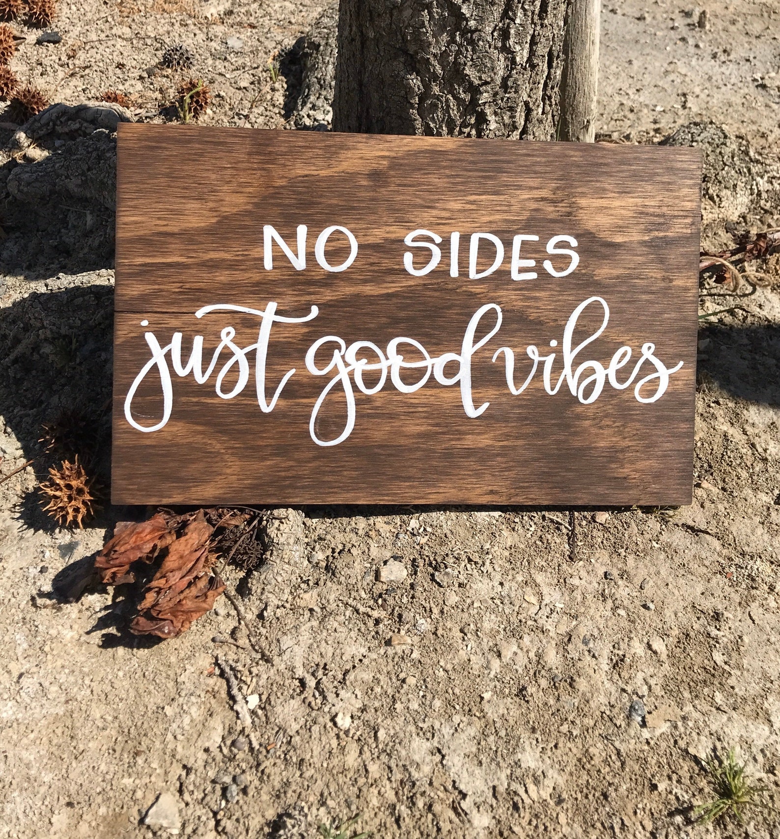 No Sides Just Good Vibes - Wedding Ceremony Sign - Etsy