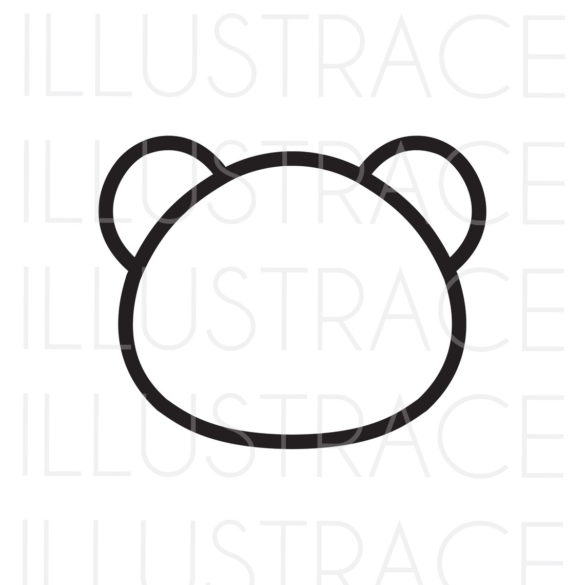 SVG File: Teddy Bear Shapes Outline Vector Cricut - Etsy