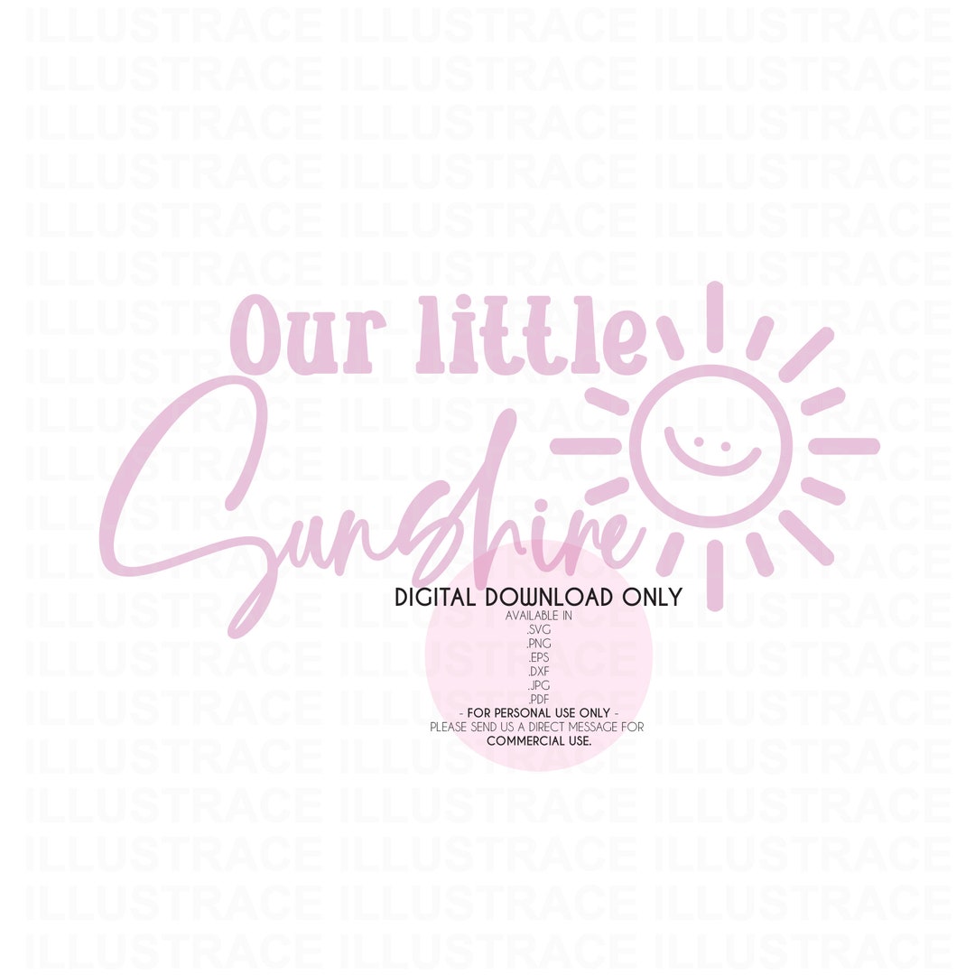 SVG Our Little Sunshine Baby Art Nursery Vinyl Sticker - Etsy