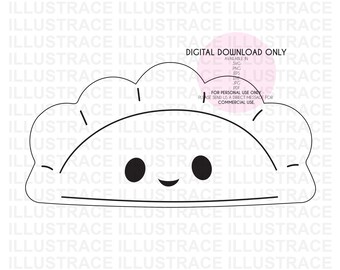 SVG Dumpling Cake Topper, Vinyl Sticker, Stickers, Dumplings, Stencil ...
