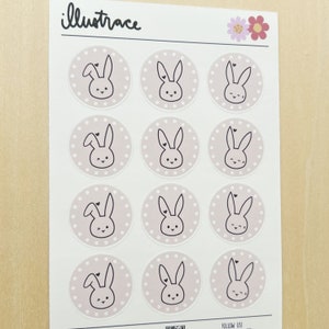 Bunny Labels Waterproof Labels, Matte, High Gloss Kiss-cut Sticker for ...