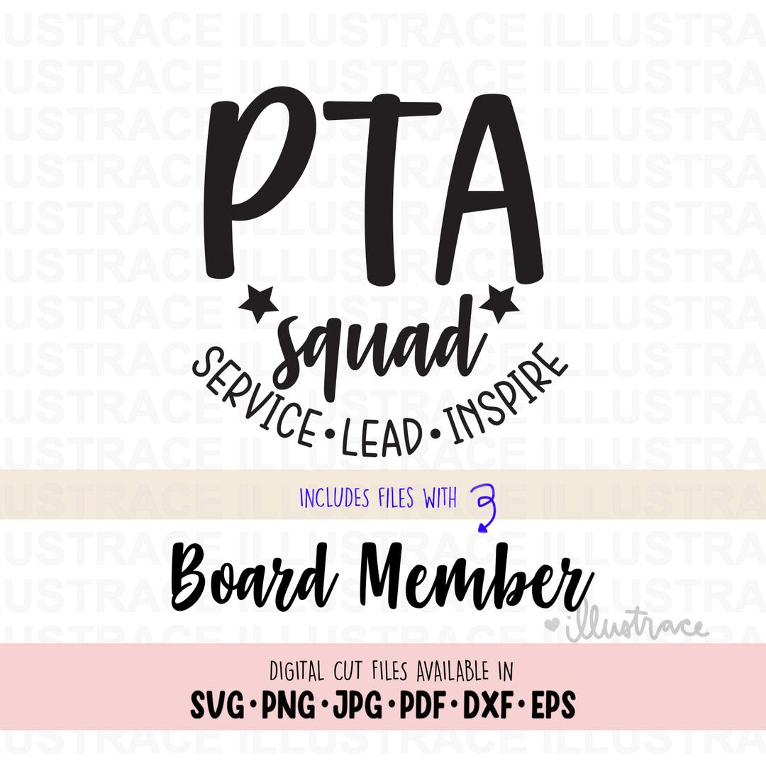 PTA Squad SVG, School Volunteer Shirt Design (digital Download) - Etsy