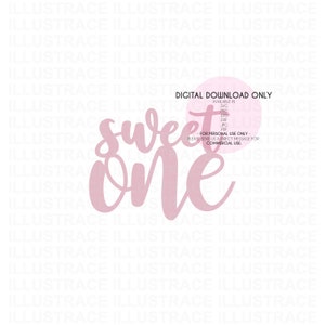 SVG Sweet One, First Birthday, 1st Birthday, Donuts Party Cake Topper ...