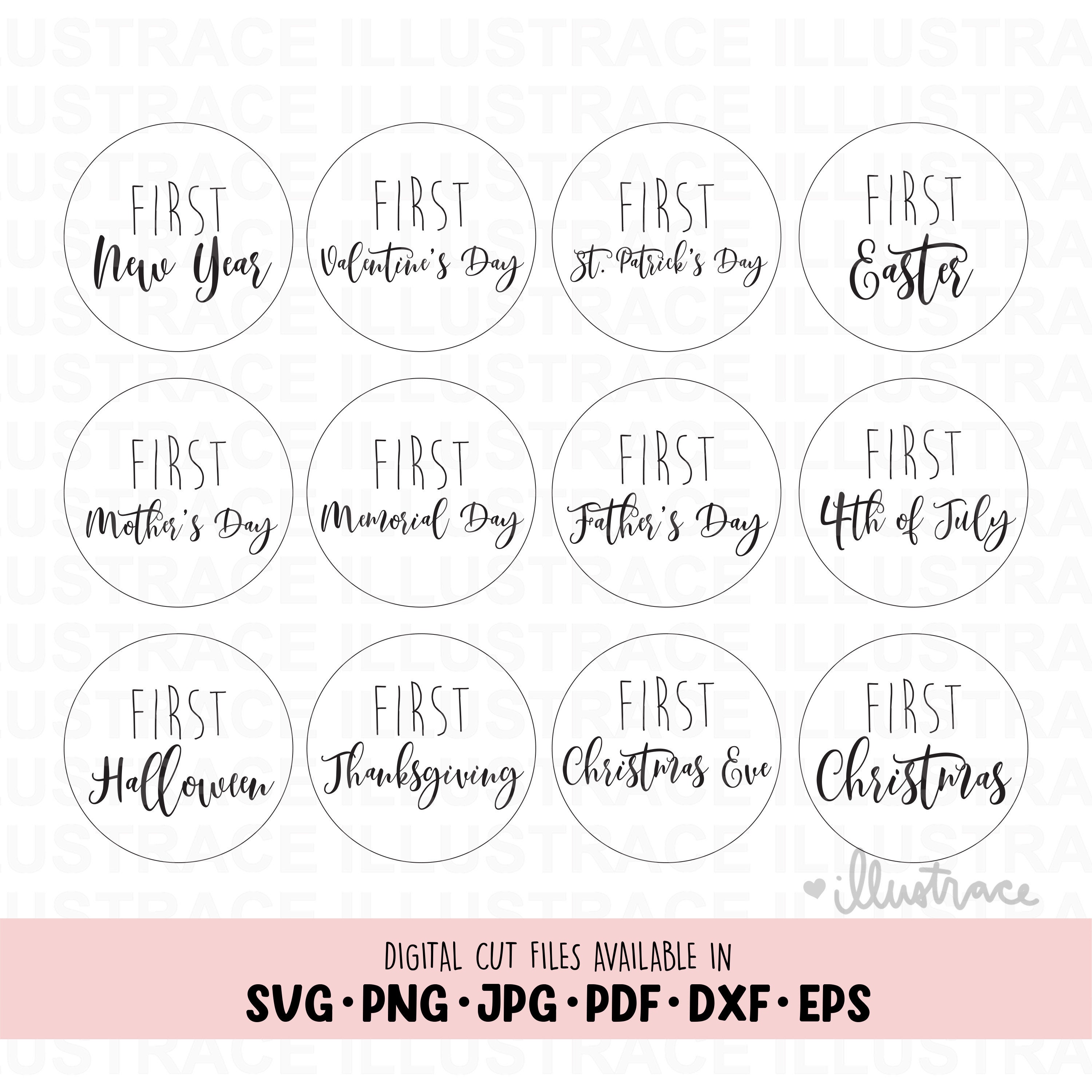 Adorable Baby's First Year SVG Bundle - Perfect for Crafting Memories ...