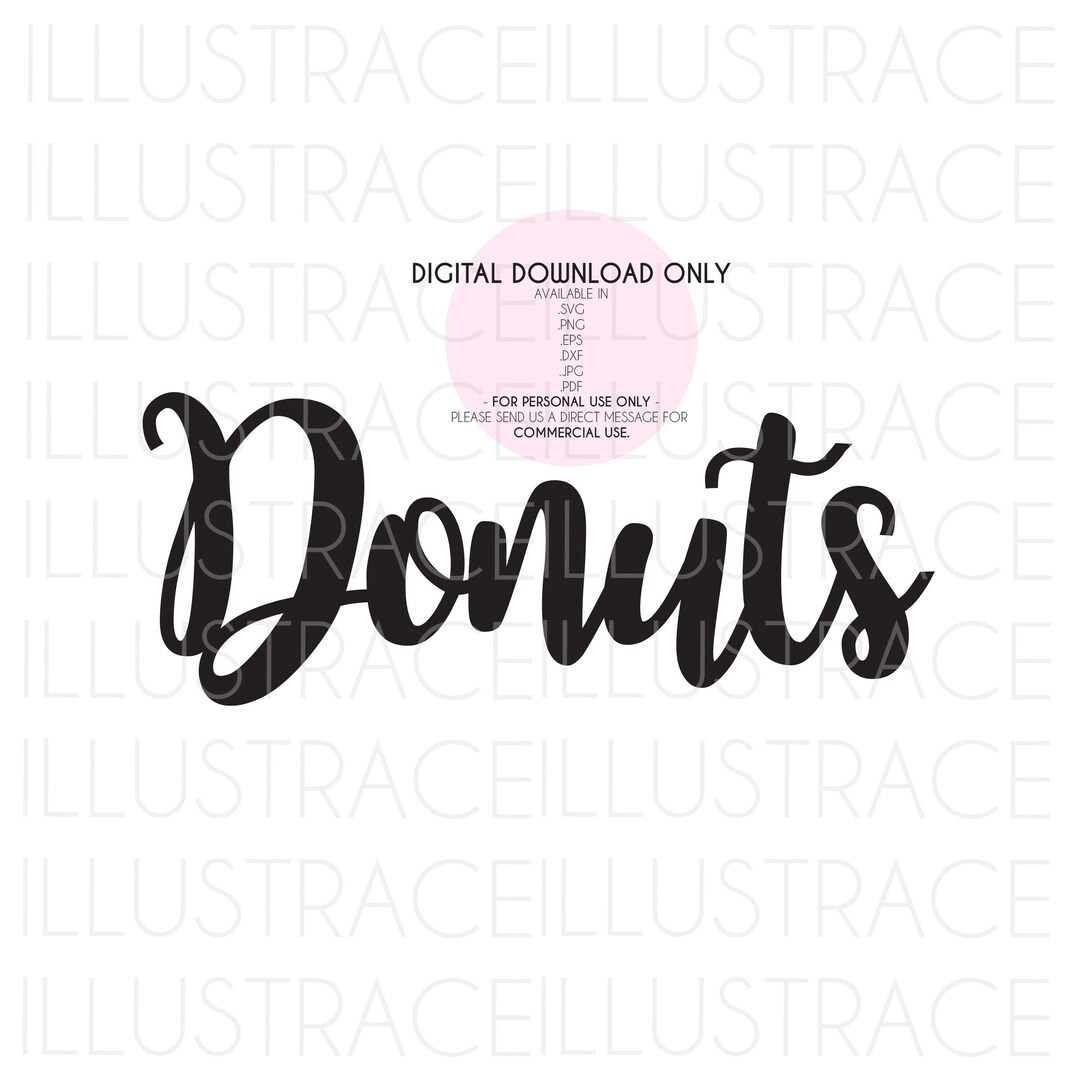 SVG Donut Bar - Donuts, Donuts Party, Donuts Decal, Stickers, Vinyl ...