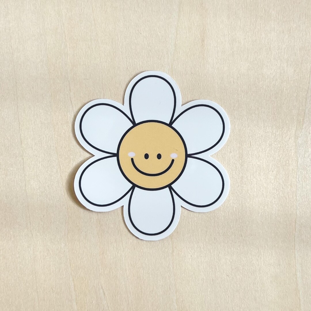 Daisy Sticker Daisies Sticker for Water Bottle Journal Stickers Kindle ...