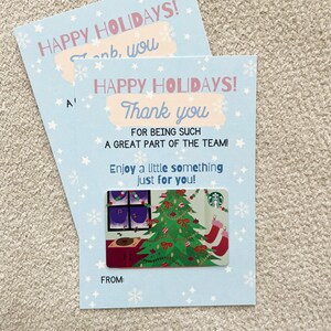 12 Cards Pack - Christmas Gift Card Holder for Coworker, Holiday Gift ...