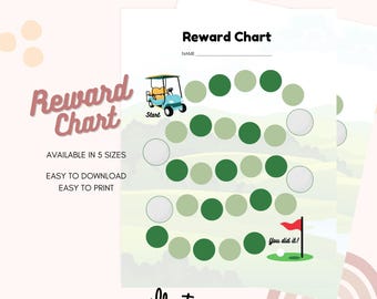 Reward Sticker Chart Printable Sticker Chart Toddler Reward Chart Kids ...