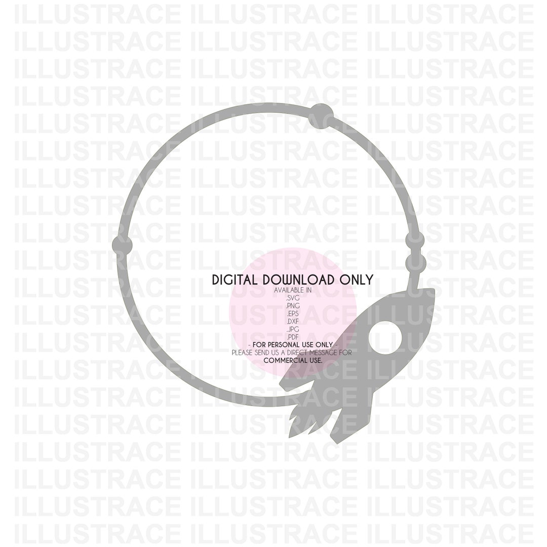 Rocket, Space Theme, Cake Topper Svg, First Trip Around the Sun, Vector ...
