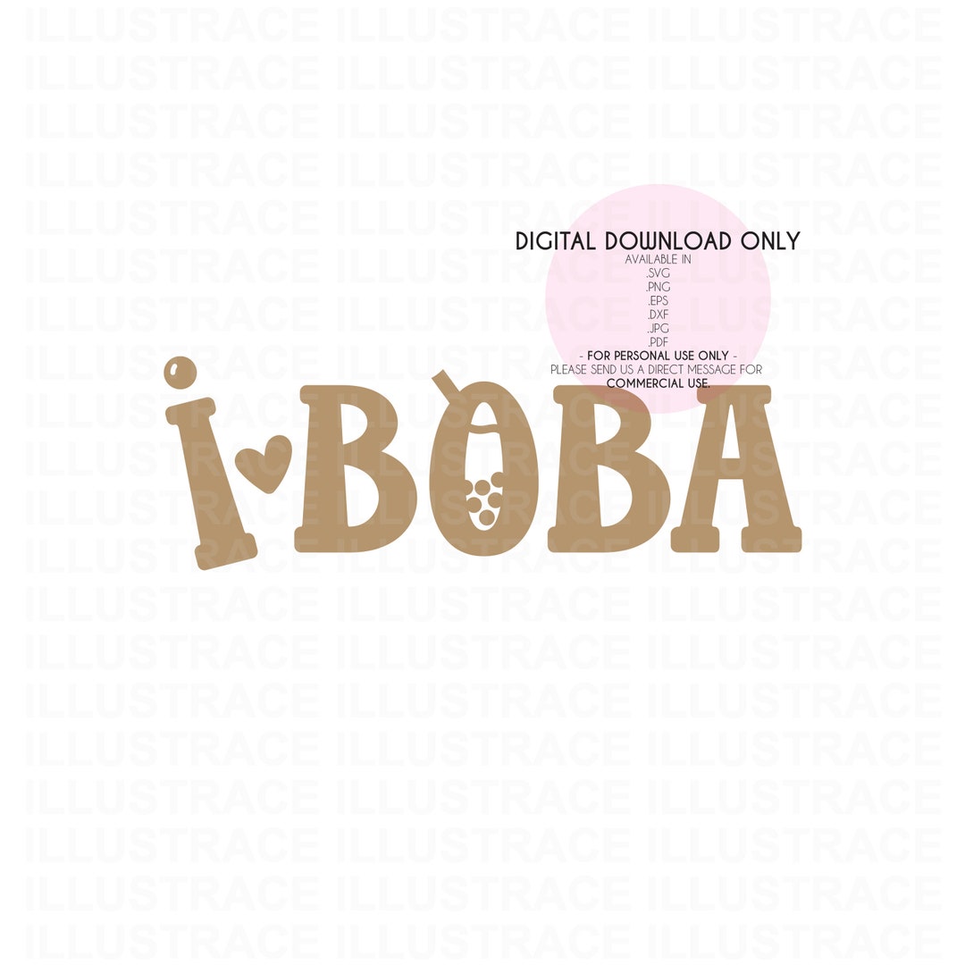 SVG I Love Boba Boba Lover, Boba Tea, Stickers, Scrapbooking, Decor ...