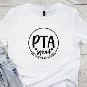 PTA Shirt for Volunteer, PTA Crew, Pta Squad, Pta Team Shirt, Shirt Design, School Shirt, Parent ...