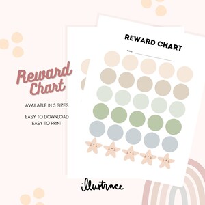 Reward Chart Printable Sticker Chart Toddler Reward Chart Kids Sticker ...
