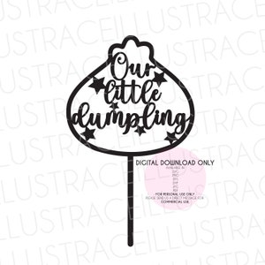 SVG Dumpling Cake Topper Vinyl Sticker Stickers Dumplings - Etsy