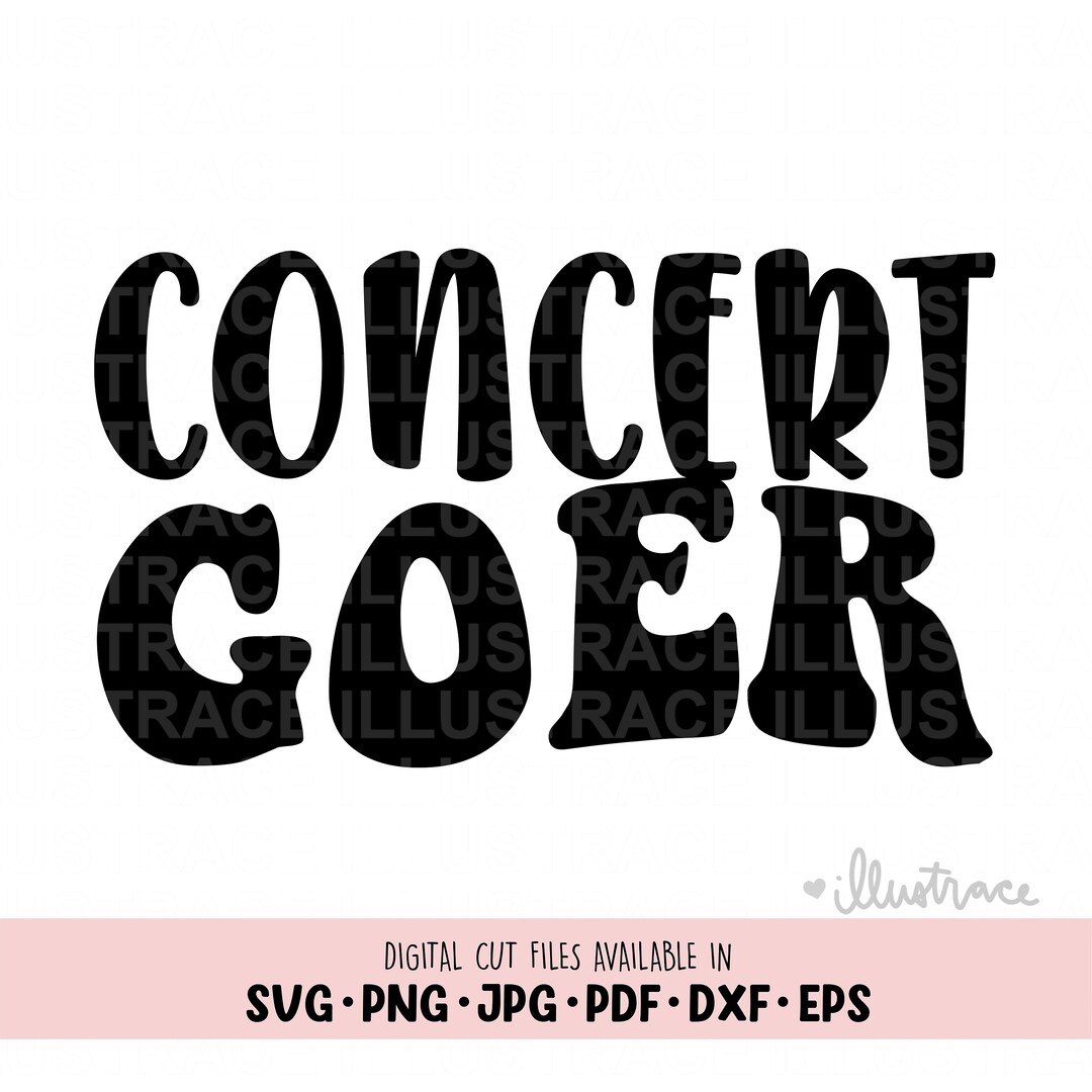 Concert Goer Svg, Concert Babe Png, Festival Png, Social Media Sayings ...