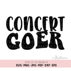 Concert Goer Svg, Concert Babe Png, Festival Png, Social Media Sayings ...