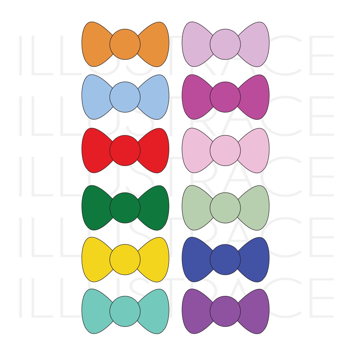 SVG File: BOW Shape Vector Cricut Silhouette Cut - Etsy
