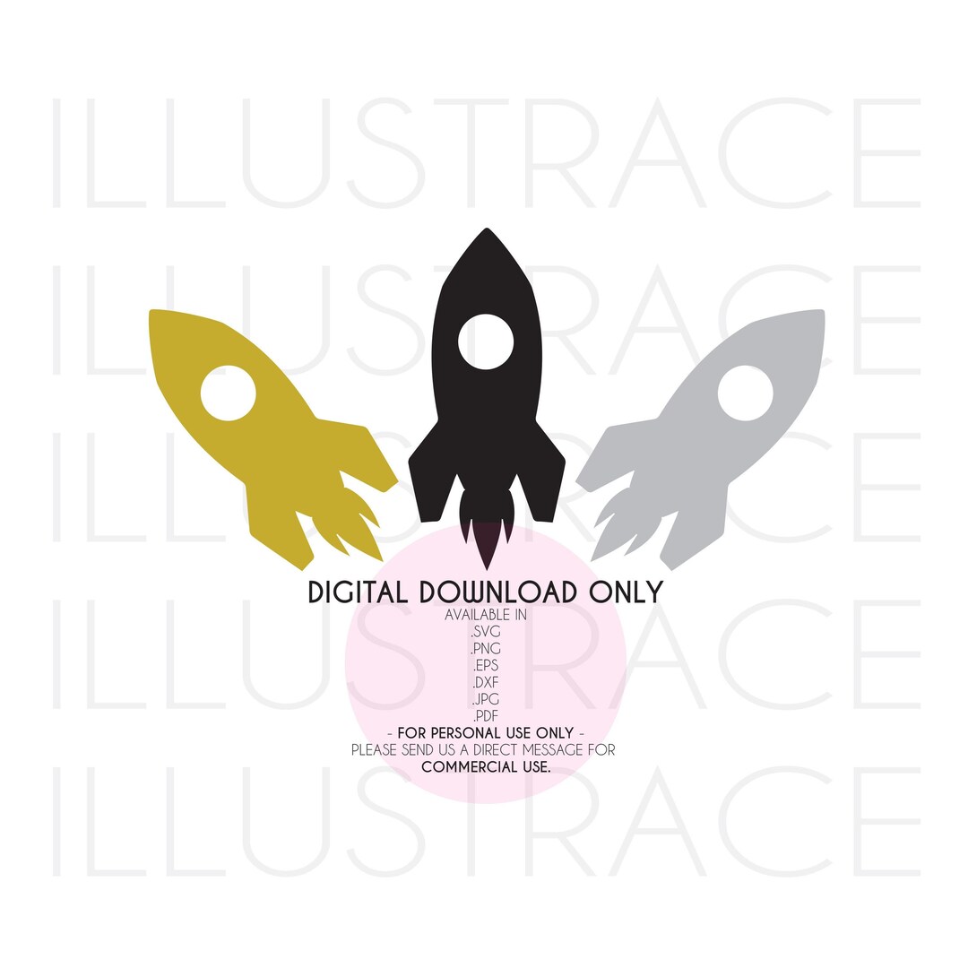 Rocket Space SVG: Vector Cut Files (digital Download) - Etsy Canada