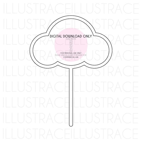 Cloud Cut Out Template - Etsy
