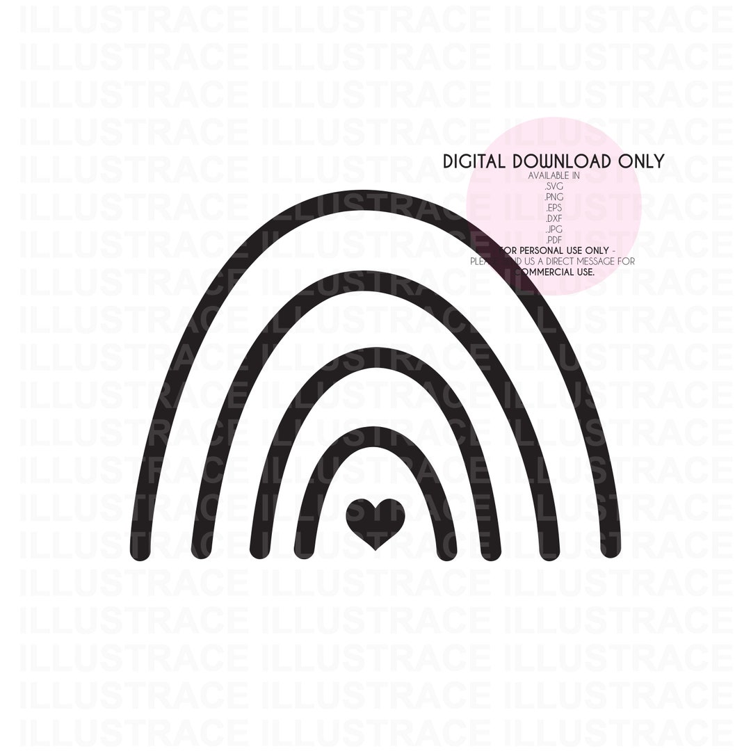 Rainbow SVG Rainbow Arch, Rainbow Decor, Rainbow Cut File, Rainbow ...