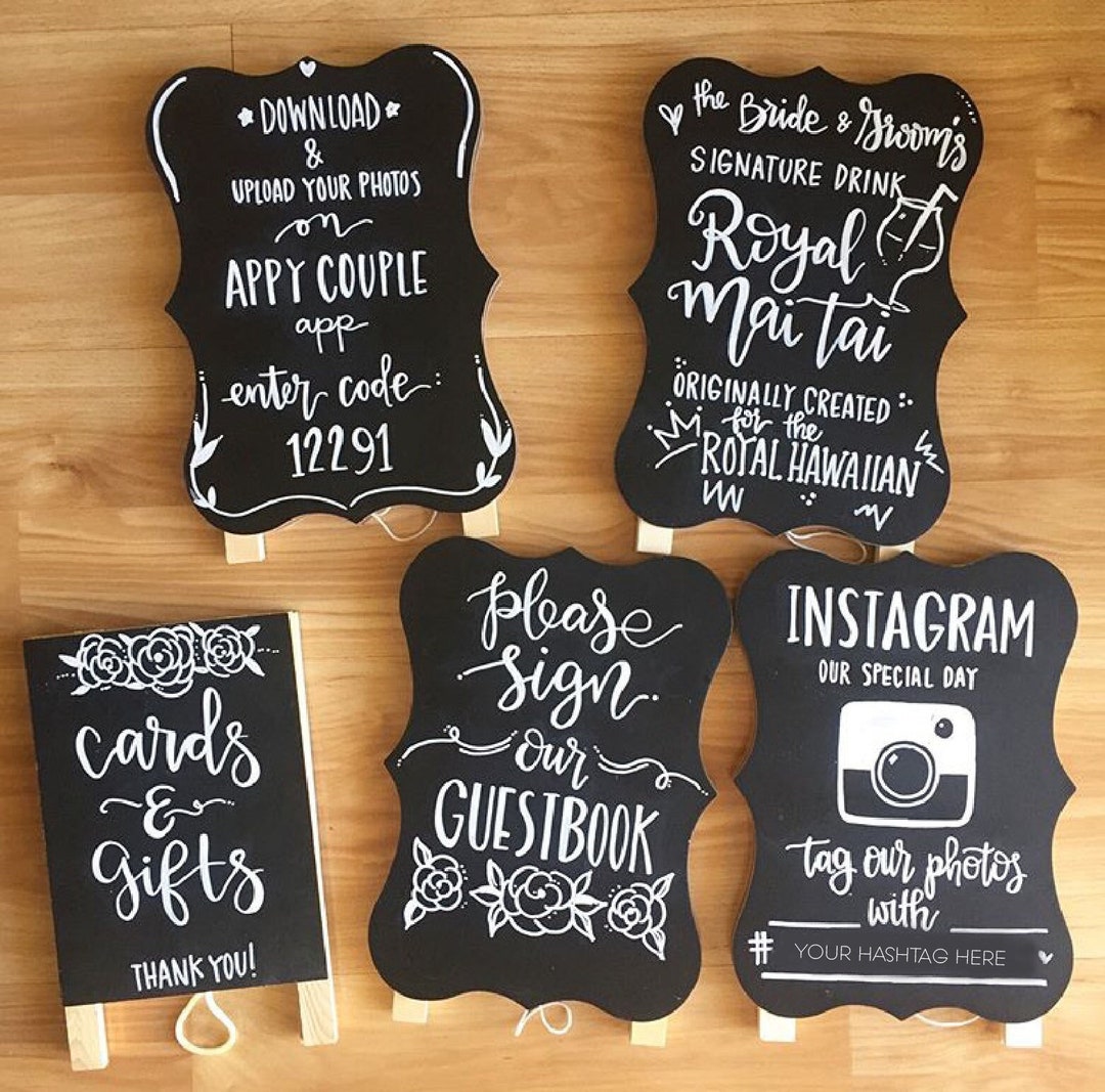 Los Angeles Calligraphy Service, Wedding & Event Signage - Etsy