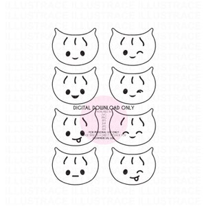 SVG Dumpling, Vinyl Sticker, Stickers, Cake Topper, Clip Art, Vector ...