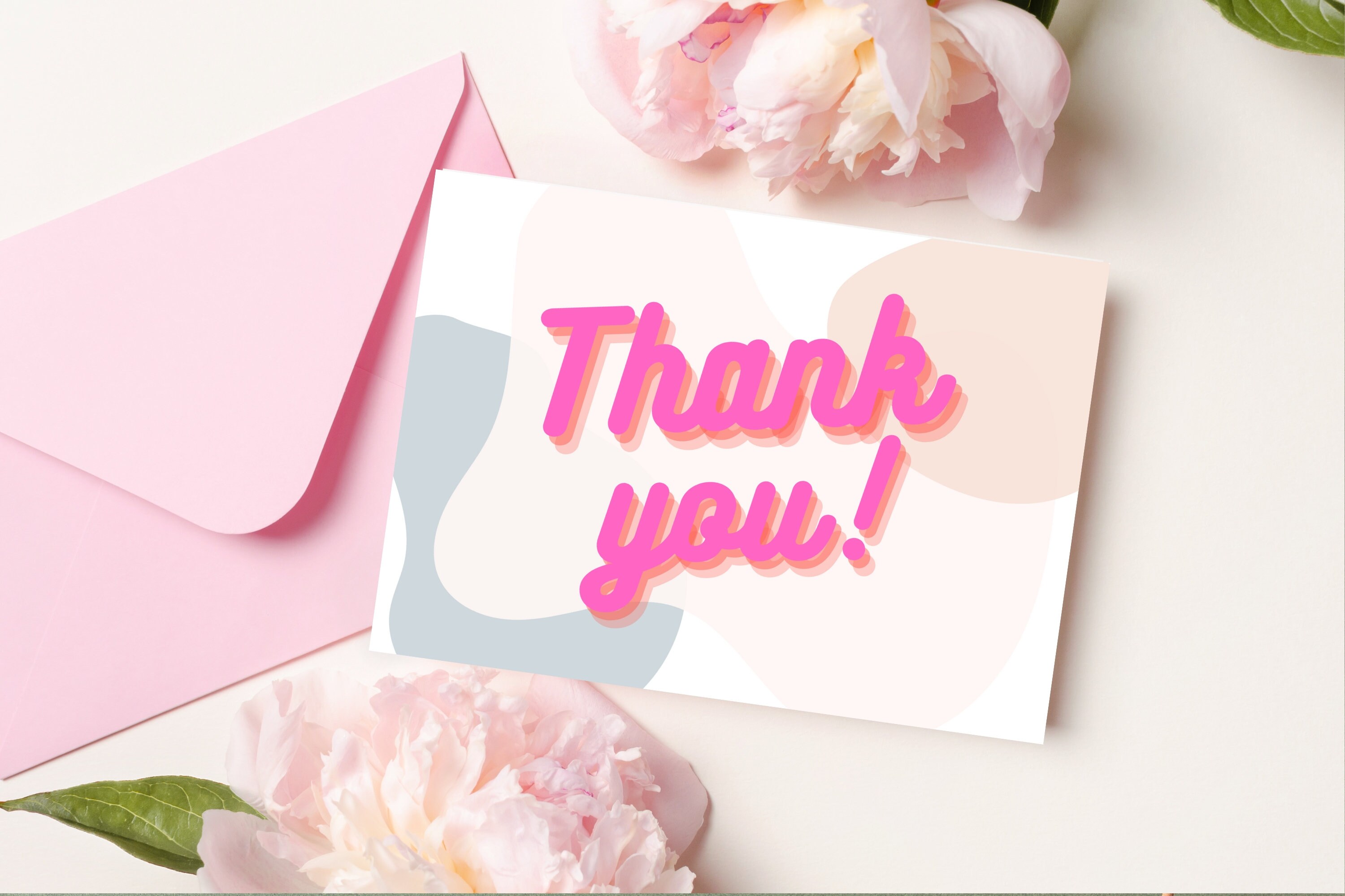 Minimalistic Thank You Card Template, Thank You Card Printable, Thank ...
