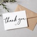 Minimalistic Thank You Card Template, Thank You Card Printable, Thank ...