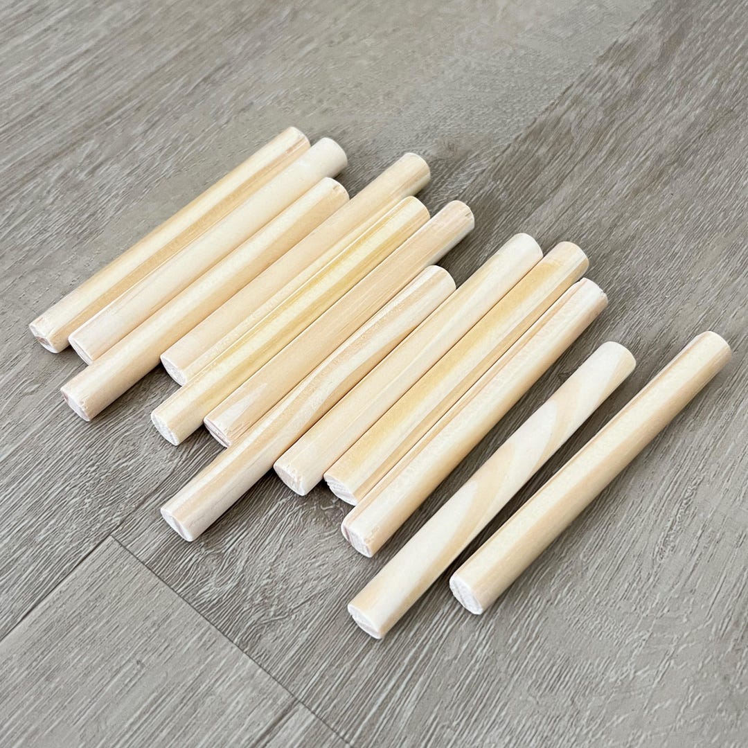 12 Wooden Pegs, 12 Pieces Dowels, Pegs for Display Board, Pegs for ...