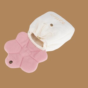 Handmade Muslin Cotton Flower Backpack| Personalied With Name| Soft and ...