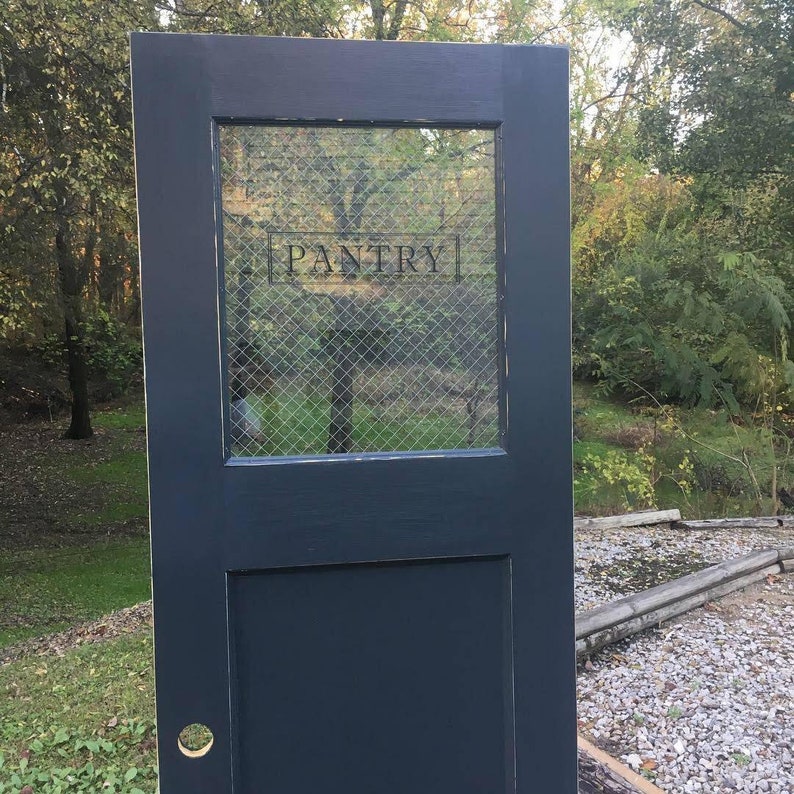Custom Pantry Door Glass Pantry Door Kitchen Pantry Door Steel Grid Safety Glass Etsy