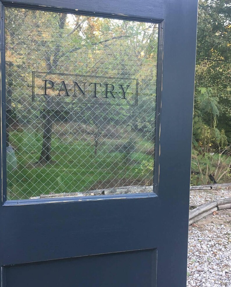 Custom Pantry Door Glass Pantry Door Kitchen Pantry Door Steel Grid Safety Glass Etsy