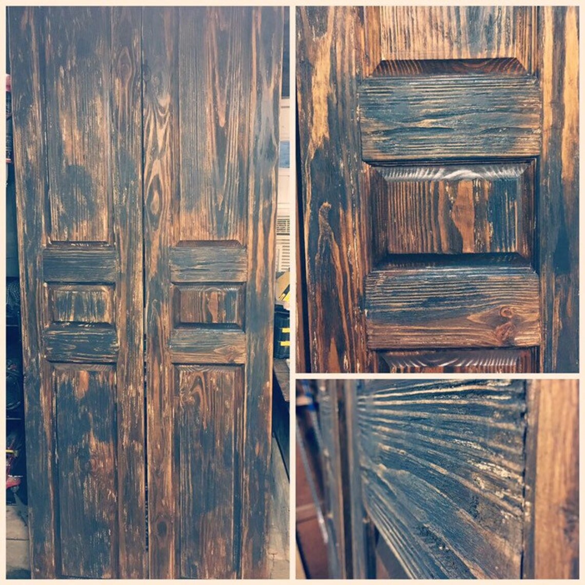 Distressed European French Sliding Doors: Interior Closet Doors - Etsy