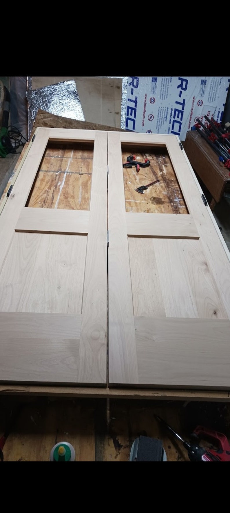 Custom Stave Core French Pantry Doors Double French Kitchen Door ...