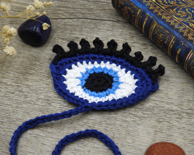 Evil Eye Crochet Bookmark Pattern, Eye of Protection, Eye Applique ...