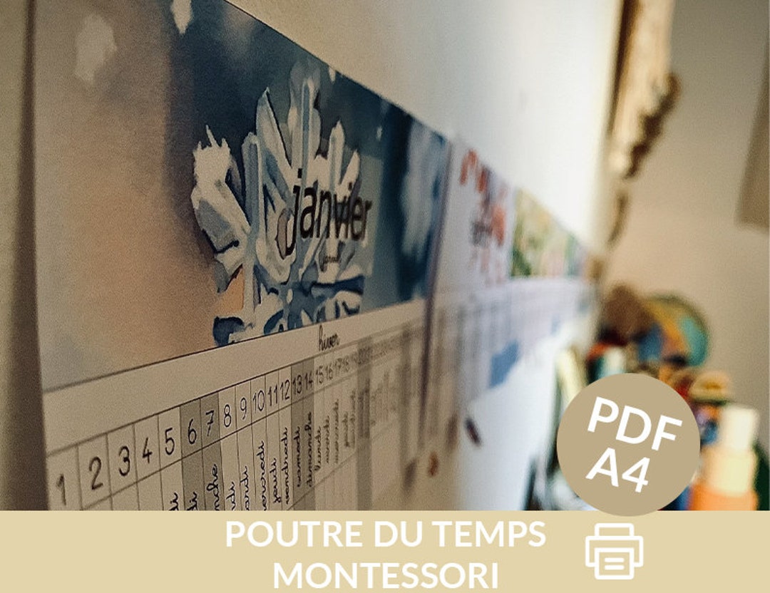 Montessori Time Beam 2024 Digital Version Pdf to Print at - Etsy