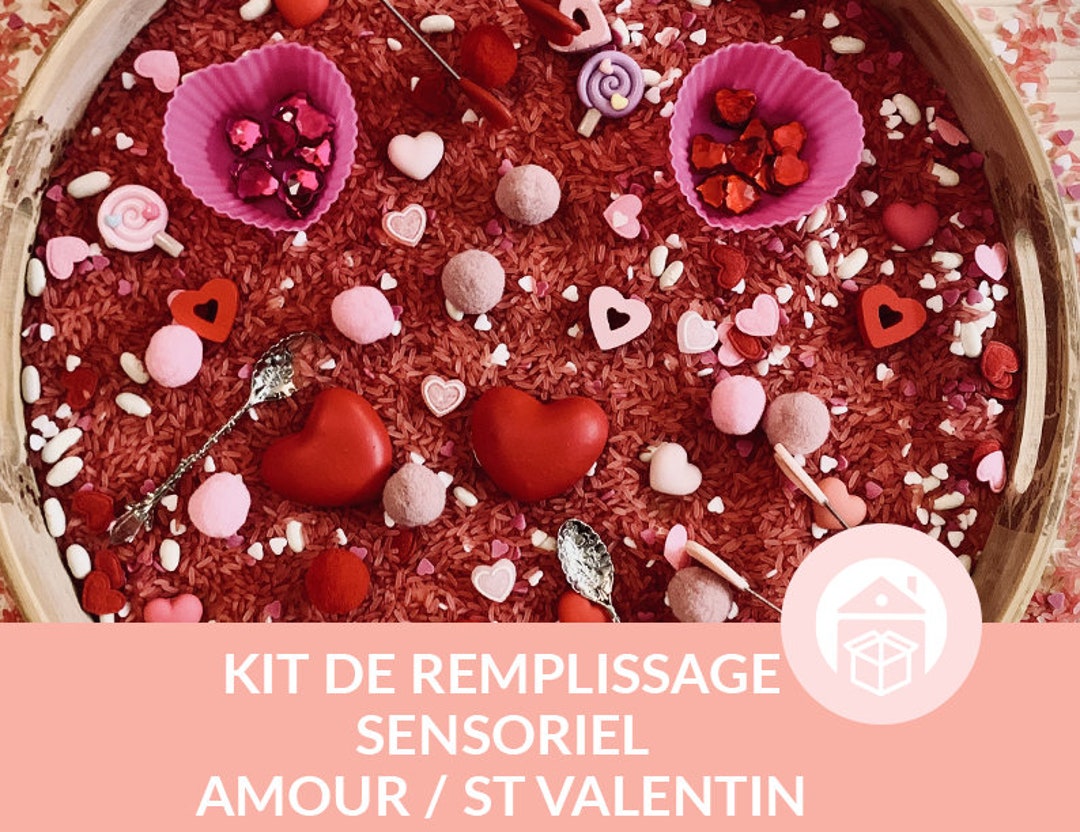 Rice Kit, Rice Filling Kit for Sensory Bin, Love Theme, Valentine's Day ...