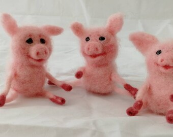 Needle Felted Pig - Etsy