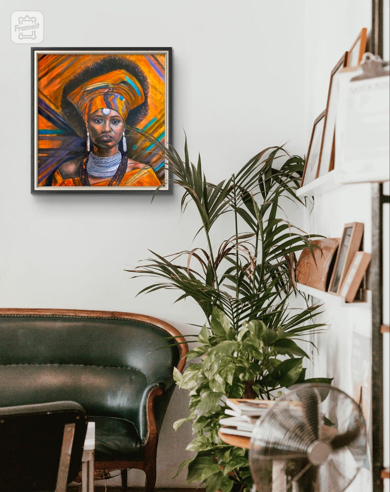 Africa. Oil Painting on Canvas - Etsy