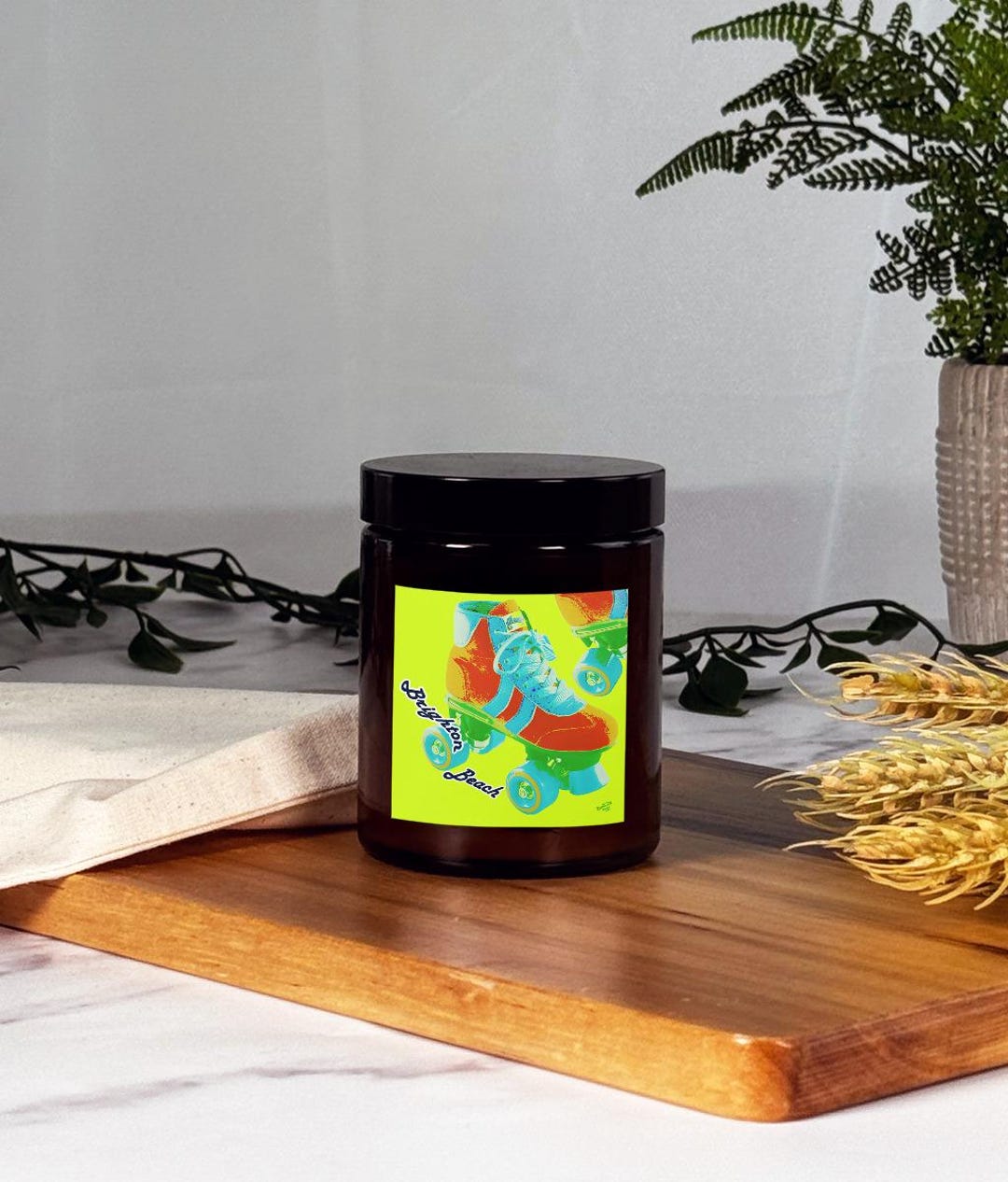 Retro Candle Brighton Roller Boots Design, Soy Wax Scented Candle, Home ...