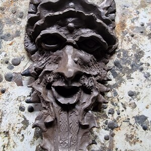 Pyewacket the Imp. A Bronze Cold Resin Cast Wall Plage or Garden Wall ...
