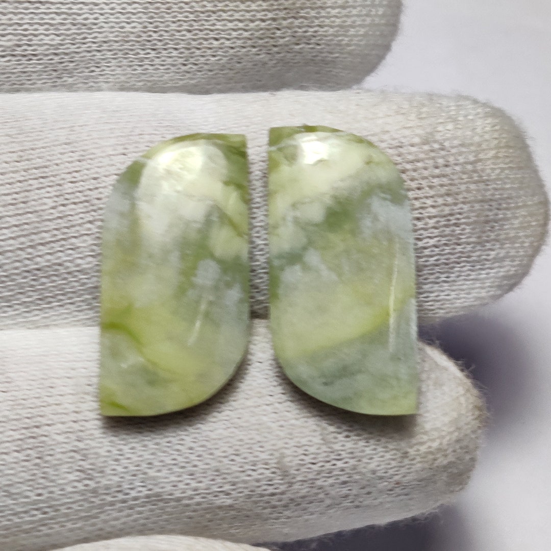 Serpentine Pair Natural Serpentine Pair Gemstone Pair Serpentine Stone ...