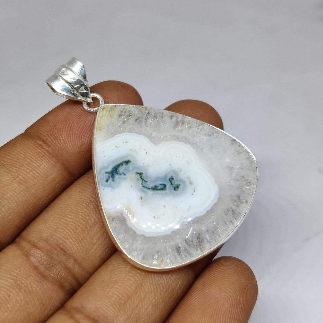 Solar Quartz Pendant , Natural Solar Quartz Gemstone Ethnic Style 925 ...