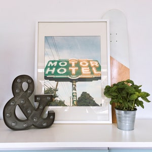 Atlanta Photography Art Print - Hotel Clermont Motor Motel Sign ...