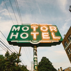 Atlanta Photography Art Print - Hotel Clermont Motor Motel Sign ...