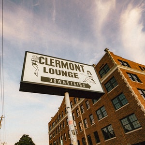 Atlanta Photography Art Print - Clermont Lounge Sign Outside Hotel ...