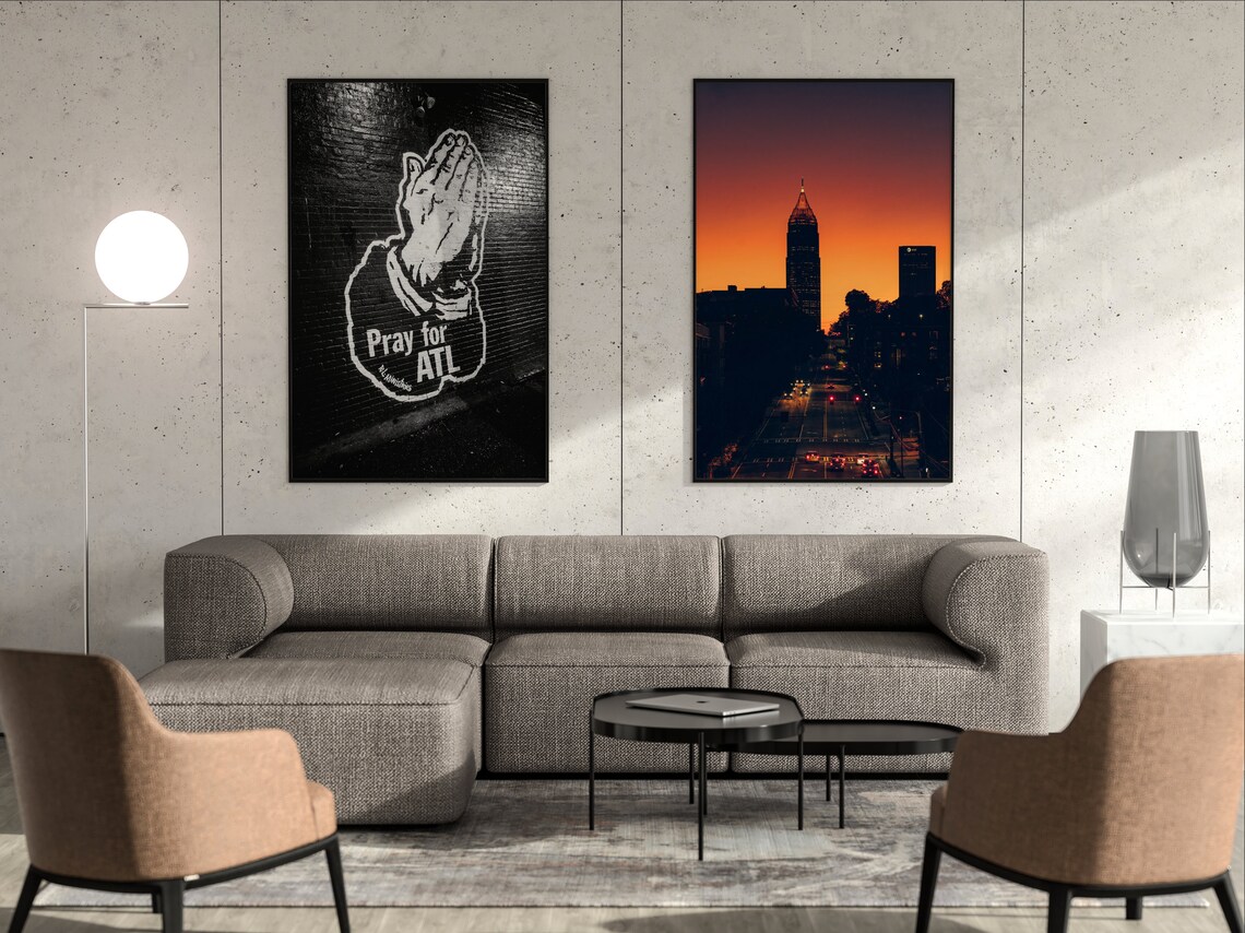 Atlanta Skyline at Sunset From the Beltline | Photo Print | Wall Art ...