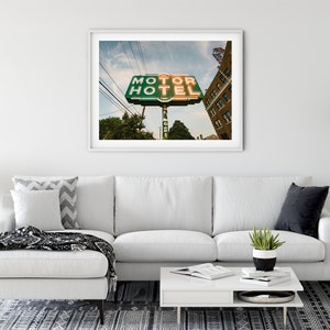 Atlanta Photography Art Print - Hotel Clermont Motor Motel Sign ...