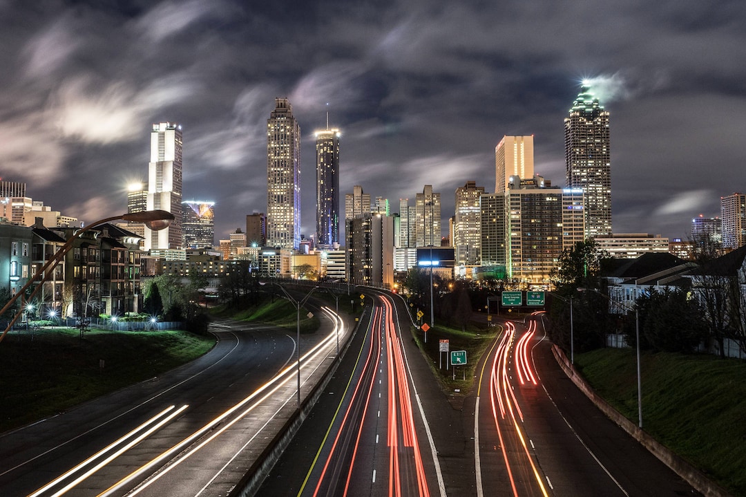 Atlanta Photography Art Print - Jackson Street Bridge - Atlanta Skyline ...