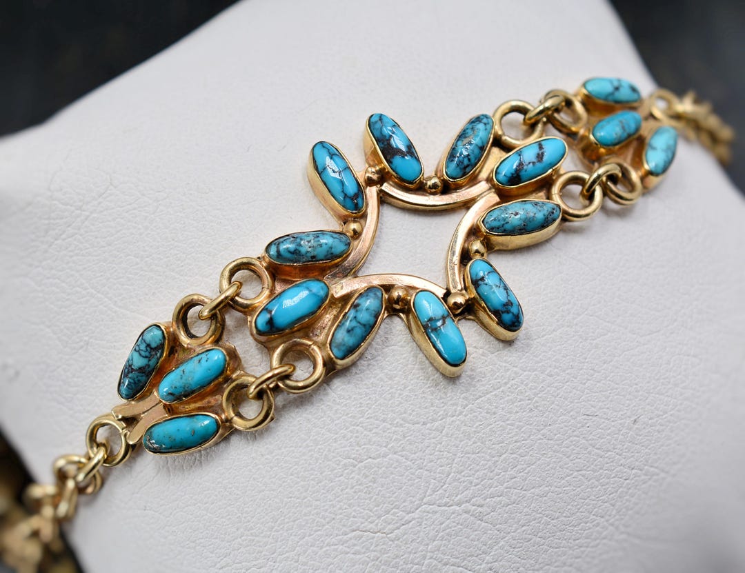 Erick Begay Hand Signed 14k Yellow Gold Native American With ...