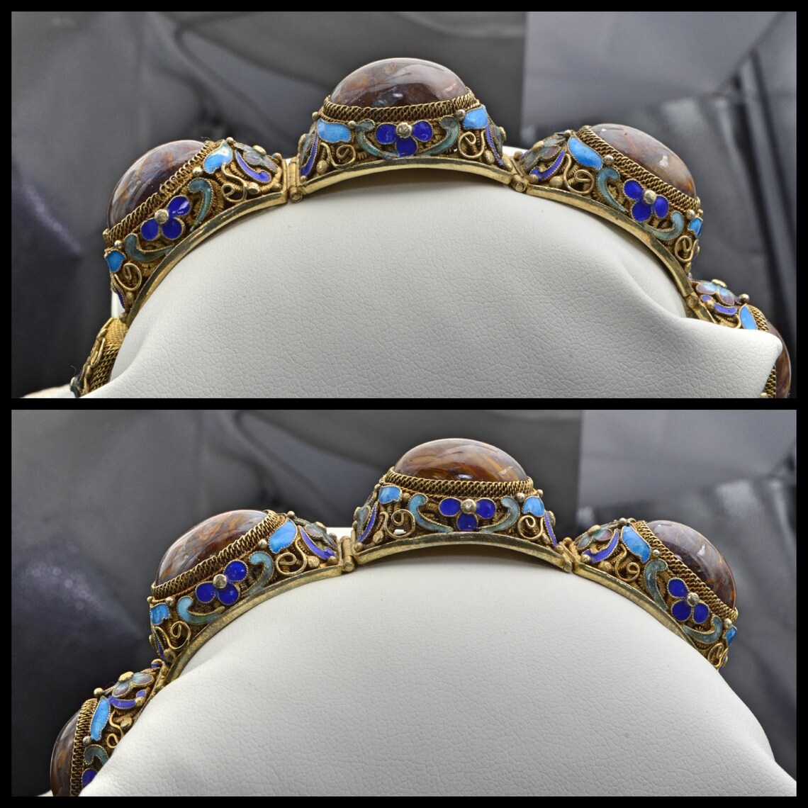 Antique Chinese Gilt Silver Filigree Enameled Floral Design | Etsy